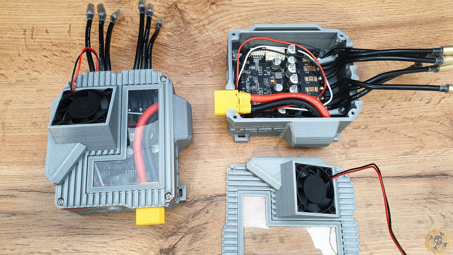 Case for Vesc Flipsky 6.6 Dual Mini with active cooling & window ...